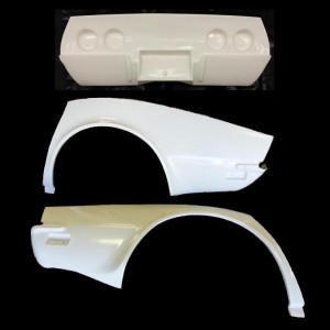 1974-1982 CORVETTE CHROME BUMPER CONVERSION KIT - 2" FLARED REAR ...