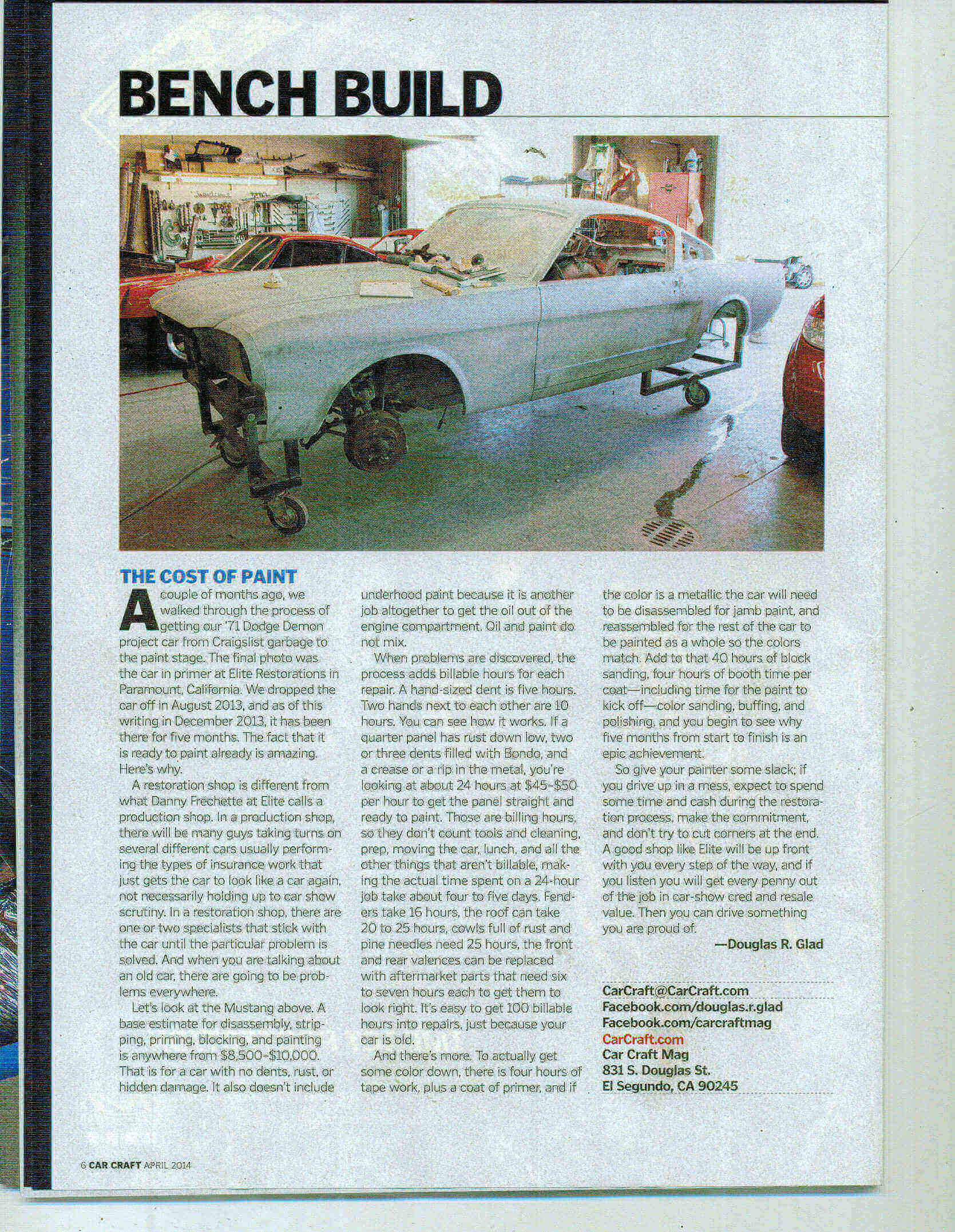 Great article from Car Craft Magazine! - Custom Image Corvettes