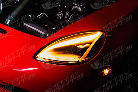 2005-2013 C6 CORVETTE GTR CARBIDE C8-STYLE LED HEADLIGHTS - Custom ...