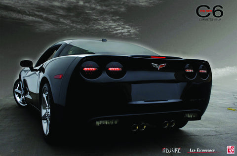 2005-2013 C6 CORVETTE MIDNIGHT ONYX LED TAIL LIGHTS (SET) - Custom ...